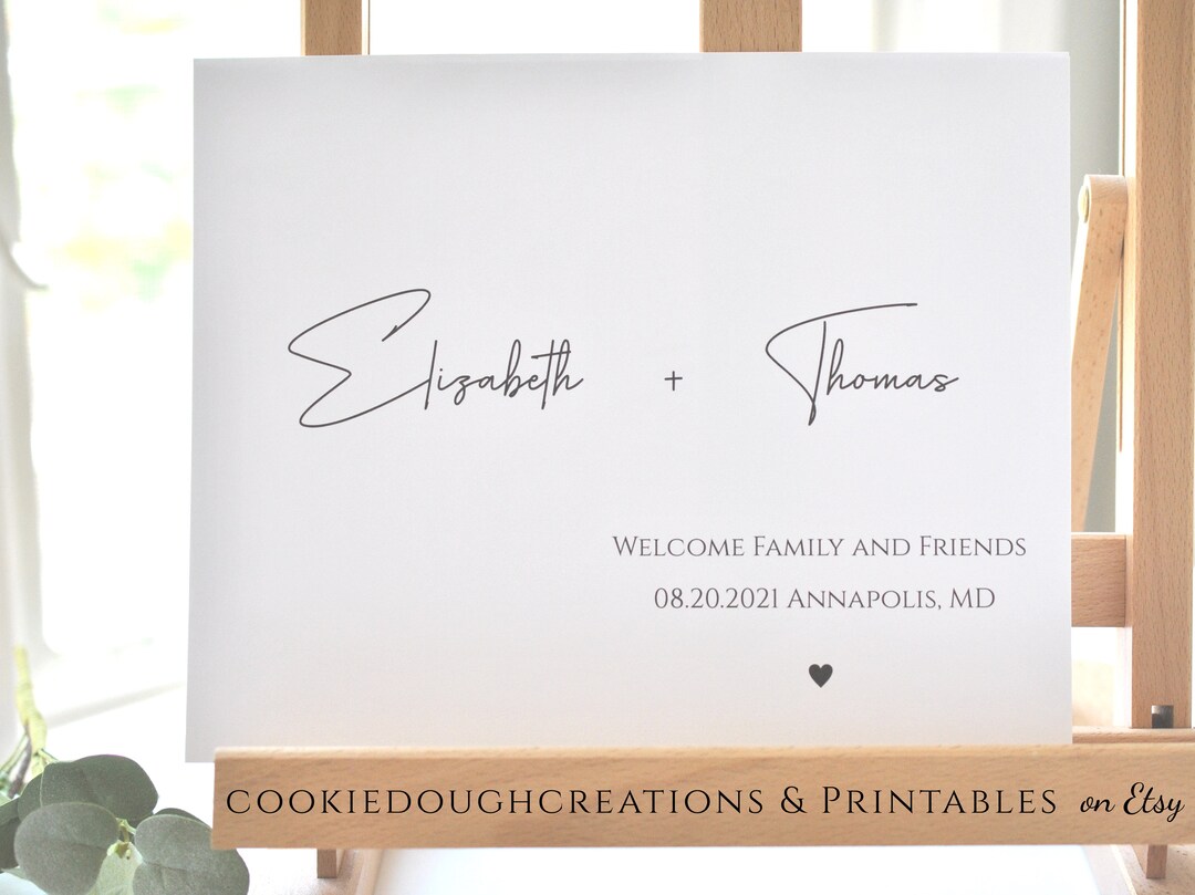 Modern Minimalist Printable 100% Editable Custom Sign Template DIY ...