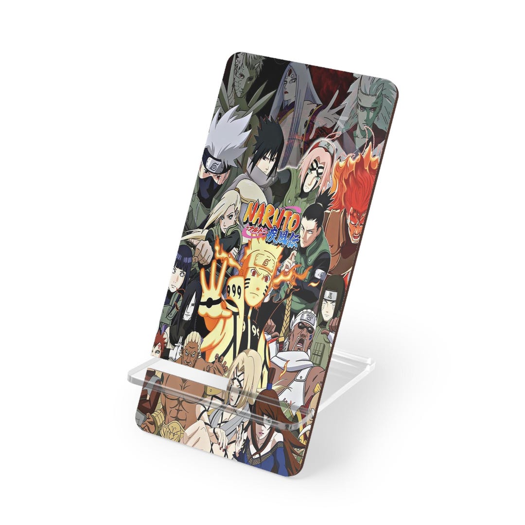 Naruto Characters Collage Mobile Display Stand for Smartphones | Anime ...