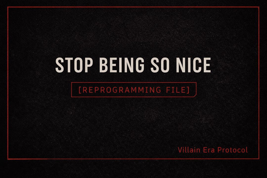 Villain Era Reprogramming Ritual • People Pleasing Reset • Boundaries ...