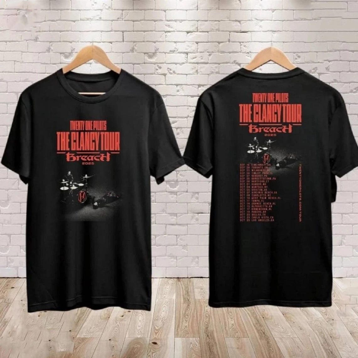 Twenty One Pilots the Clancy Tour 2025 Breach Concert Fan Gifts T-shirt ...