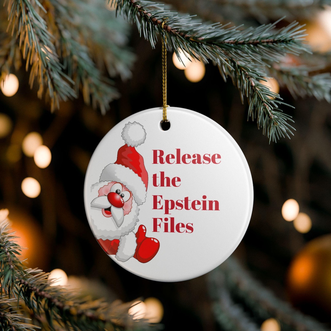 Epstein Files Ornament Ceramic Decoration Ornament | Funny True Crime ...