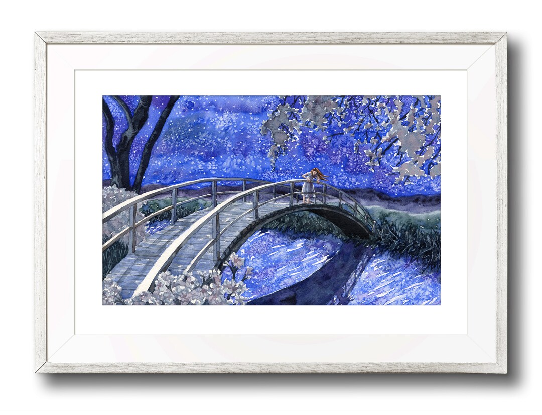 Bridge Over the Stars. Nursery Art, Children's Wall Art, Adventure ...