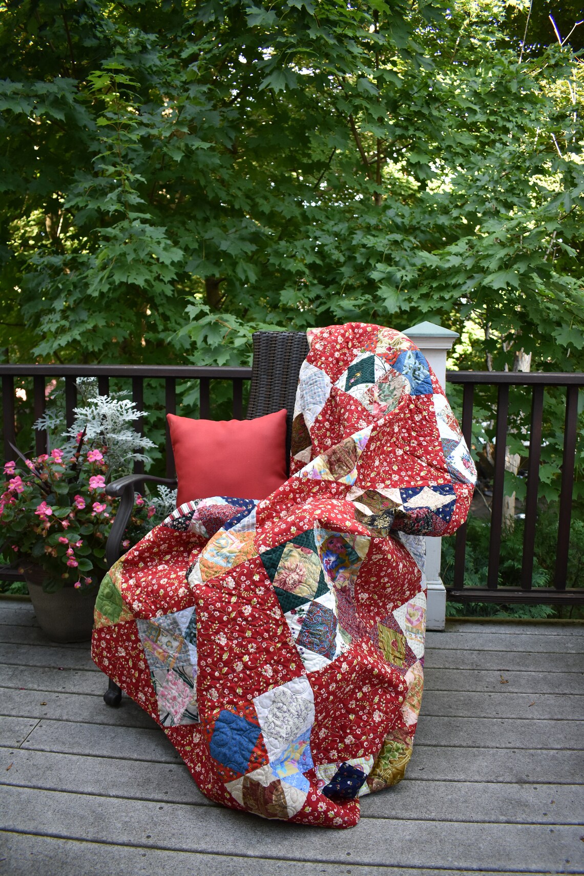 Bed Quilt Red Delicious - Etsy