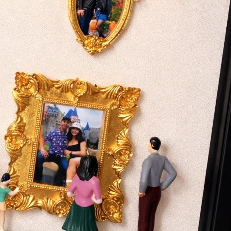 Personalized Mini Museum Shadow Box With Figurines – Custom Photo ...