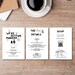 Editable Hand-drawn Wedding Invitation Set: Black & White (digital ...