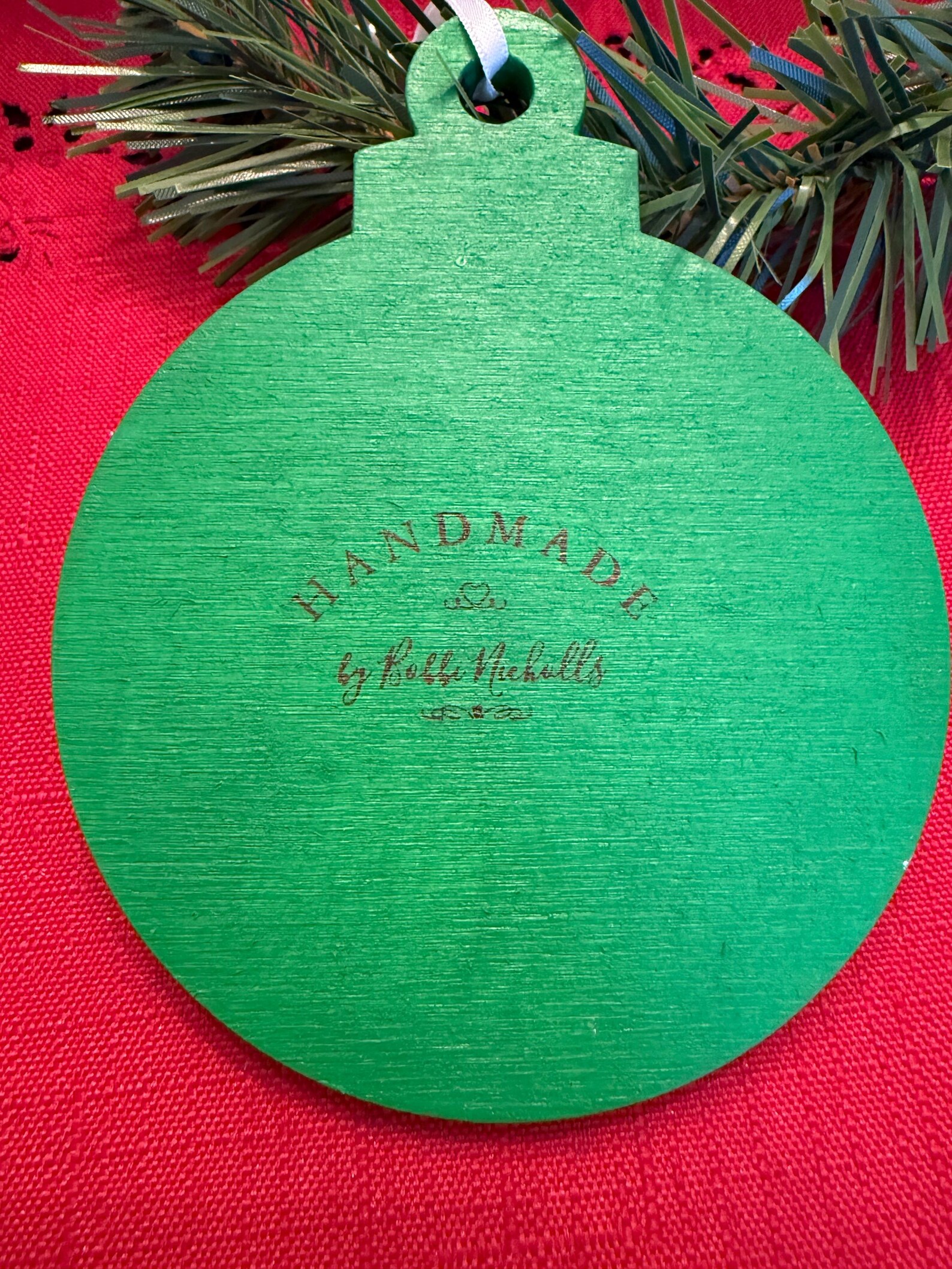 Ho Ho Ho Embroidered Patch With Mirrors - Bejeweled Wood Ornament - Etsy