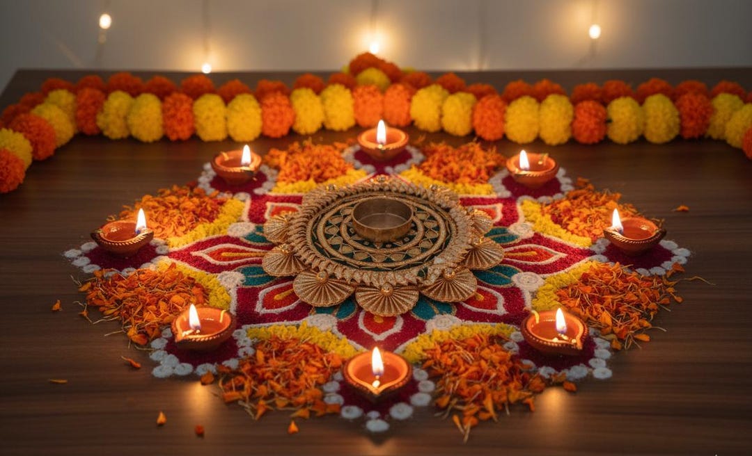 Handcrafted Diwali Diya Holder Traditional Indian Festive Decor - Etsy