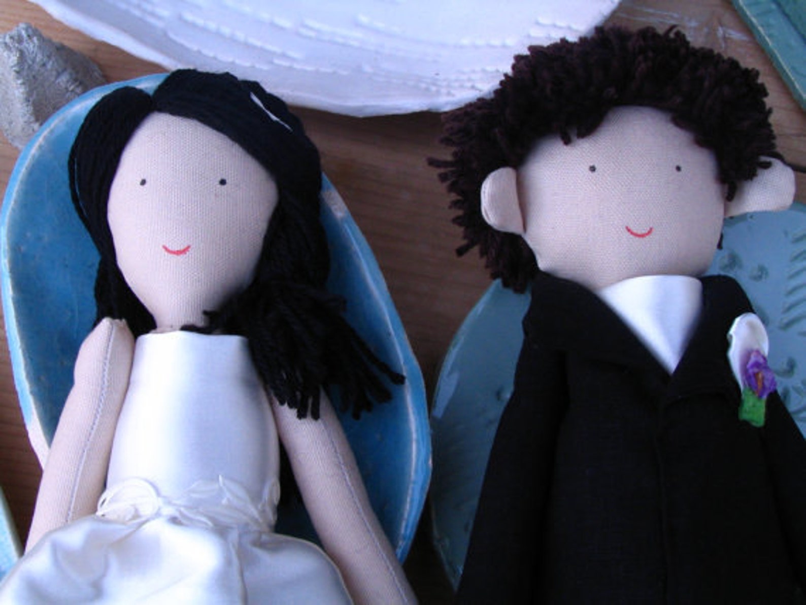 Custom Wedding Dolls, Wedding Couple, Handmade Dolls, Unique Doll ...