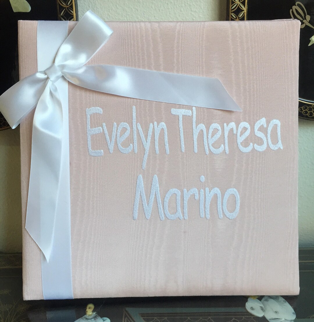 Personalized Baby Girl Photo Album, Baby Photo Albums, Custom Baby ...