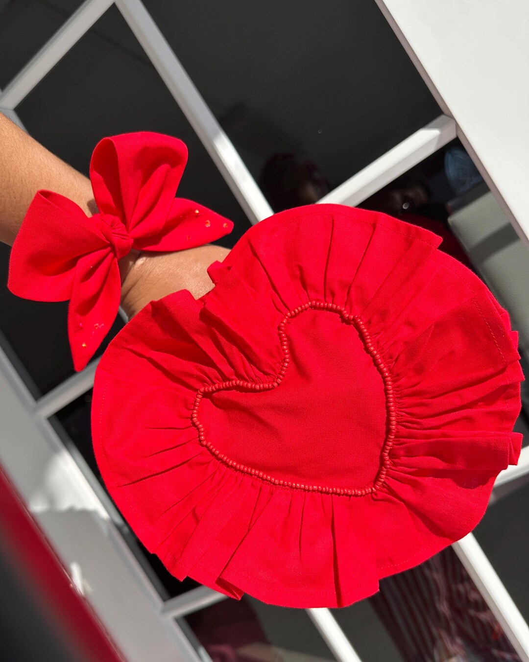 Calzón Pañalero San Valentín Con Corazón Gigante + Moño a Juego - Etsy
