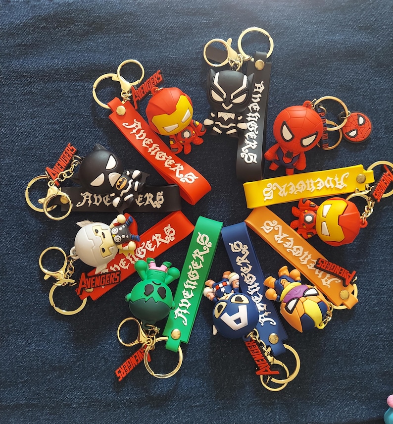 Superhero Avengers Keychain - Etsy