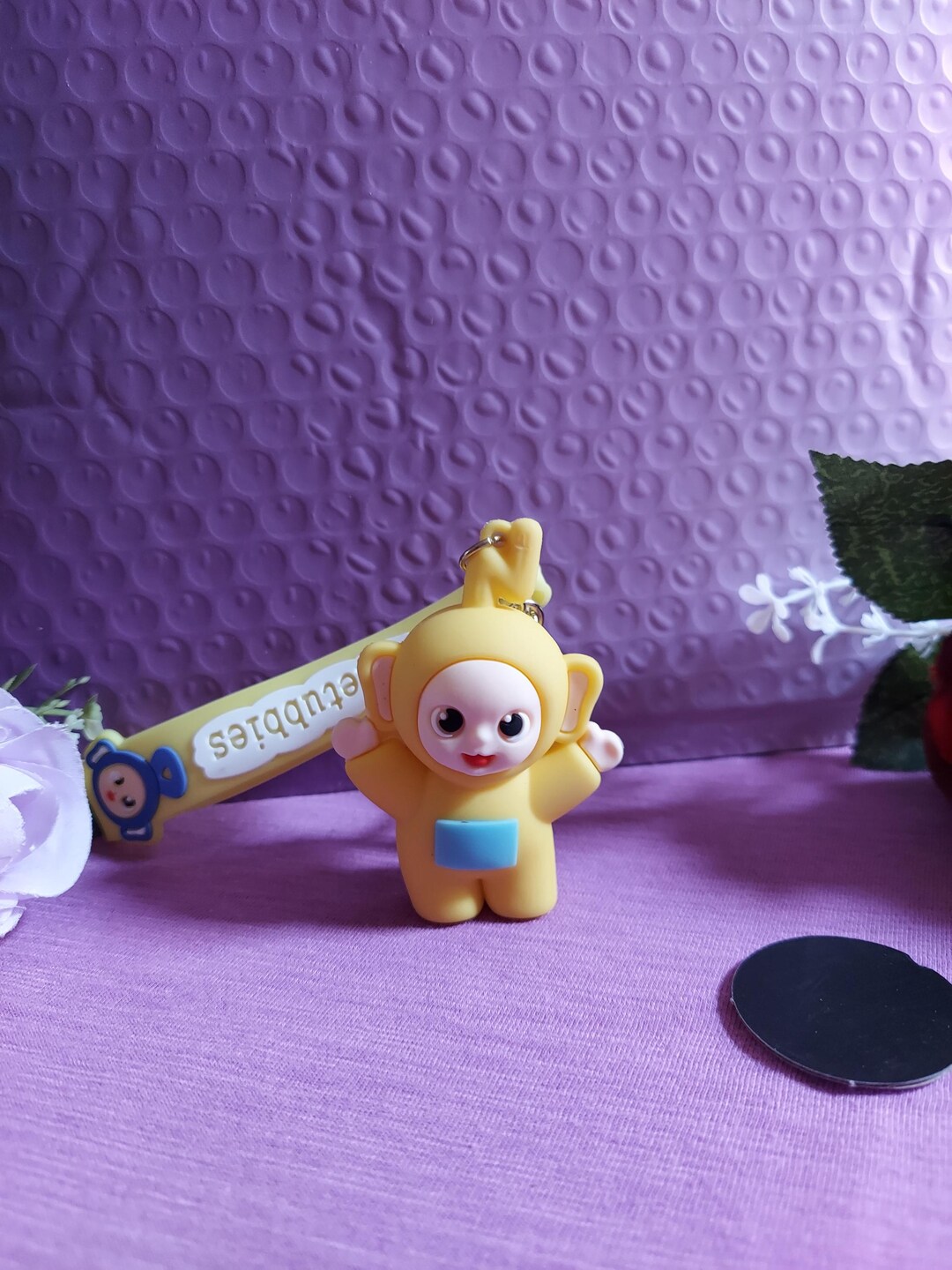 Teletubbies Laa-laa Keychain - Etsy