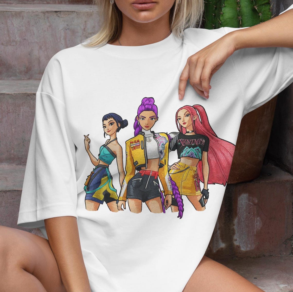 Huntrix Girls Printable Sticker: Kpop Anime Art (PNG SVG Digital ...