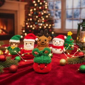 Christmas Mini Amigurumi Crochet Pattern – Santa, Snowman, Elf (PDF) - Etsy