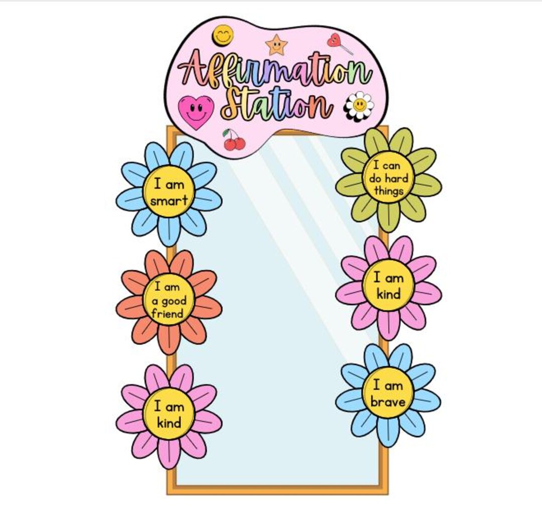 Flower-themed Affirmation Station Kit - Etsy
