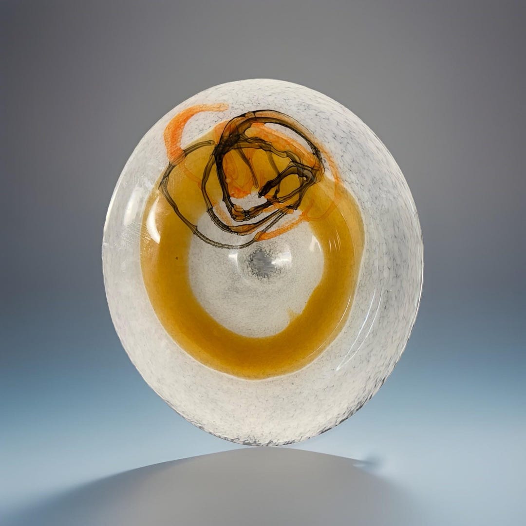 Murano Style Studio Glass Bowl Dish Centerpiece - Etsy