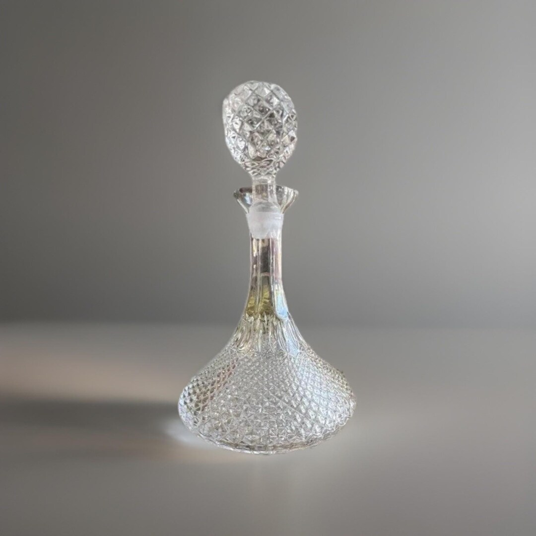 Pineapple Cut Ship's Decanter - Etsy