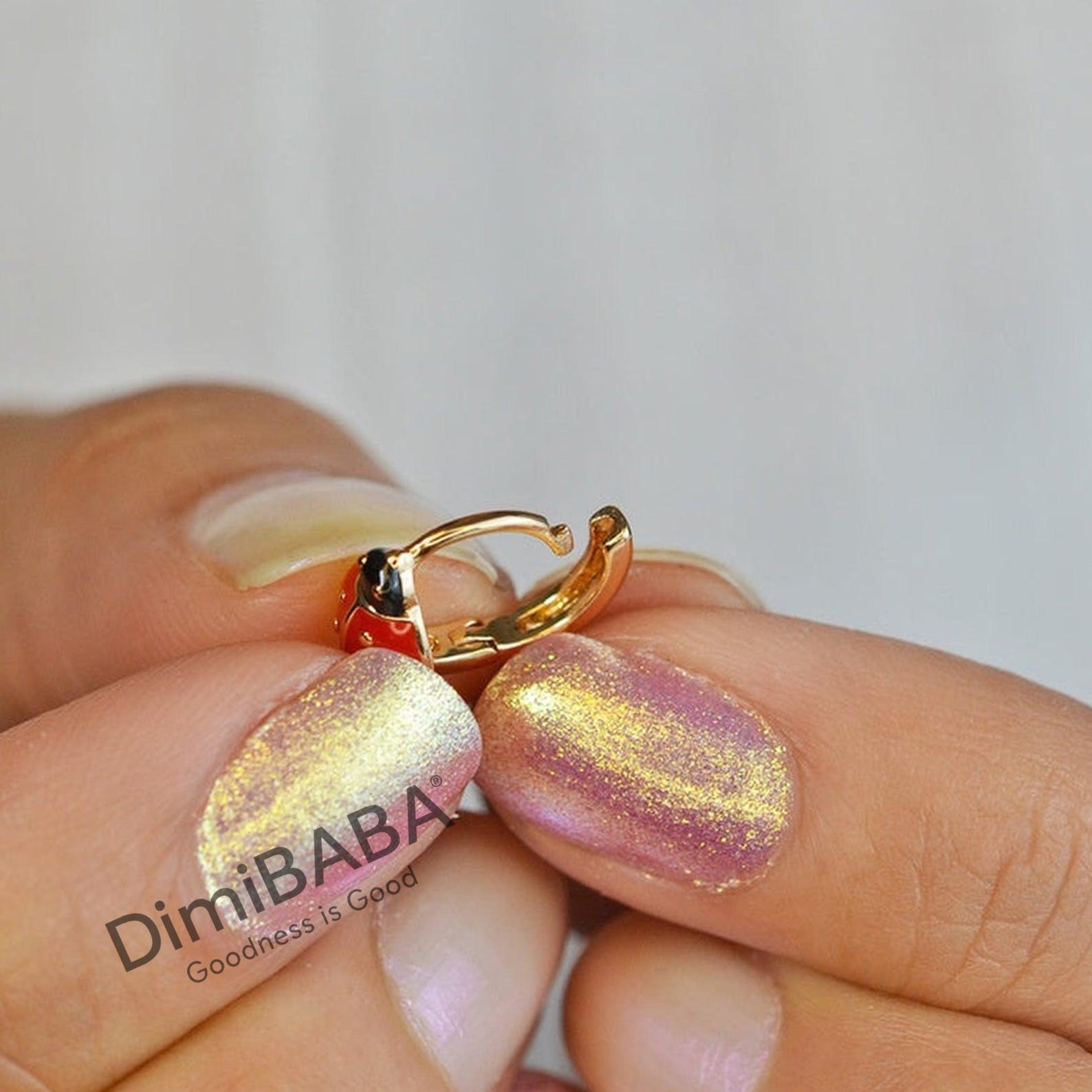 Ladybug Helix Earring, Gold Piercing, Tragus Jewelry - Etsy