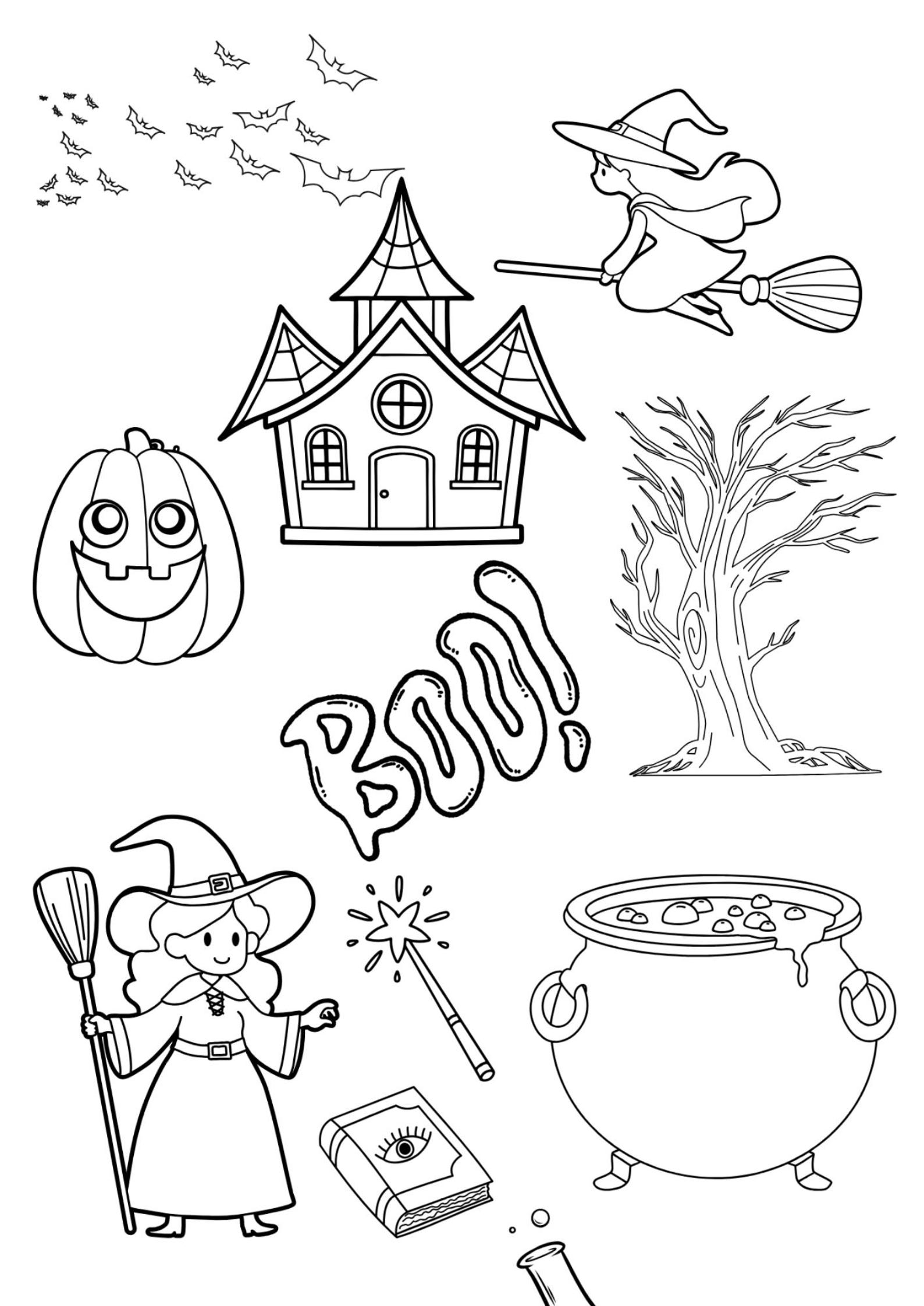 Halloween Preschool Activity Pack: 50+ Math, Tracing, Coloring Pages ...