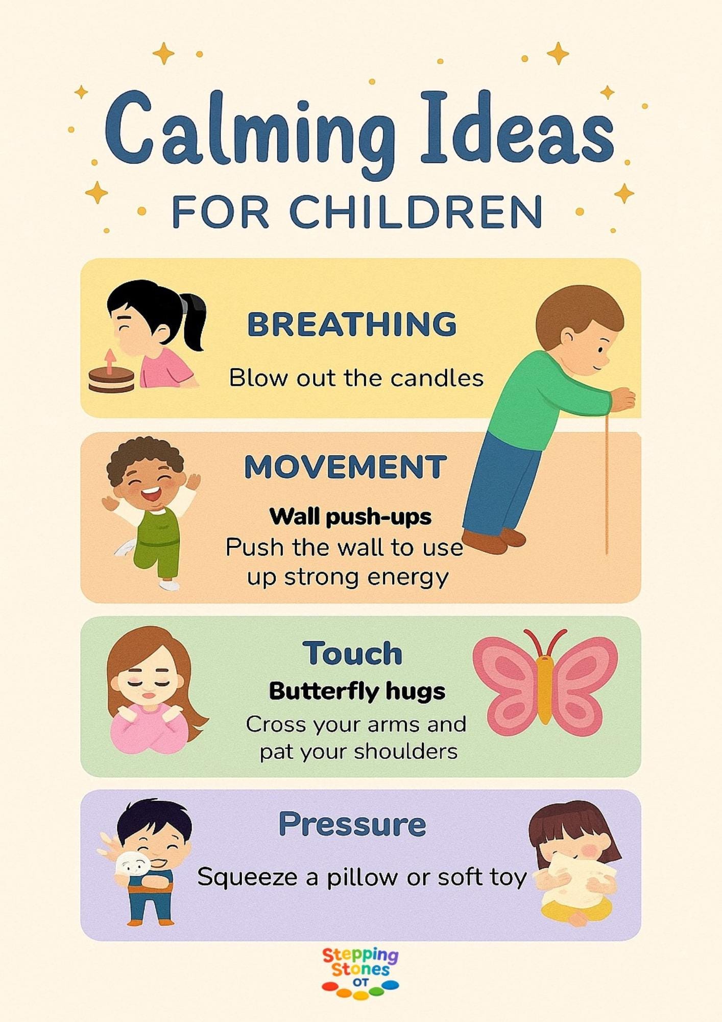 Calming Ideas for Children-printable Coping Strategies & Self ...