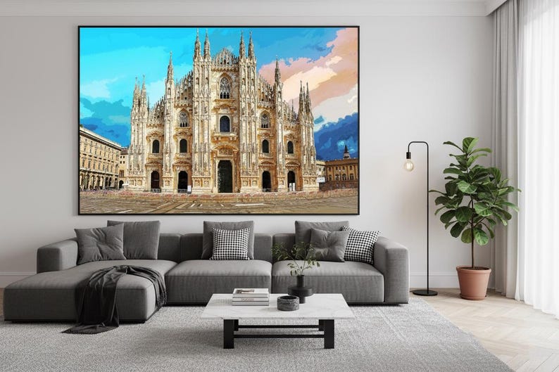 Milan Cathedral Print: Gothic Architecture, Duomo Di Milano (digital ...