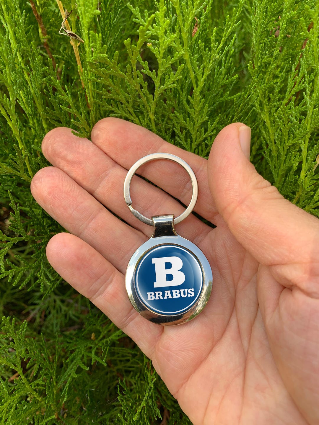 Brabus Key Ring Key Holder Metal Keychain Emblem Logo Domed Resin Cover ...