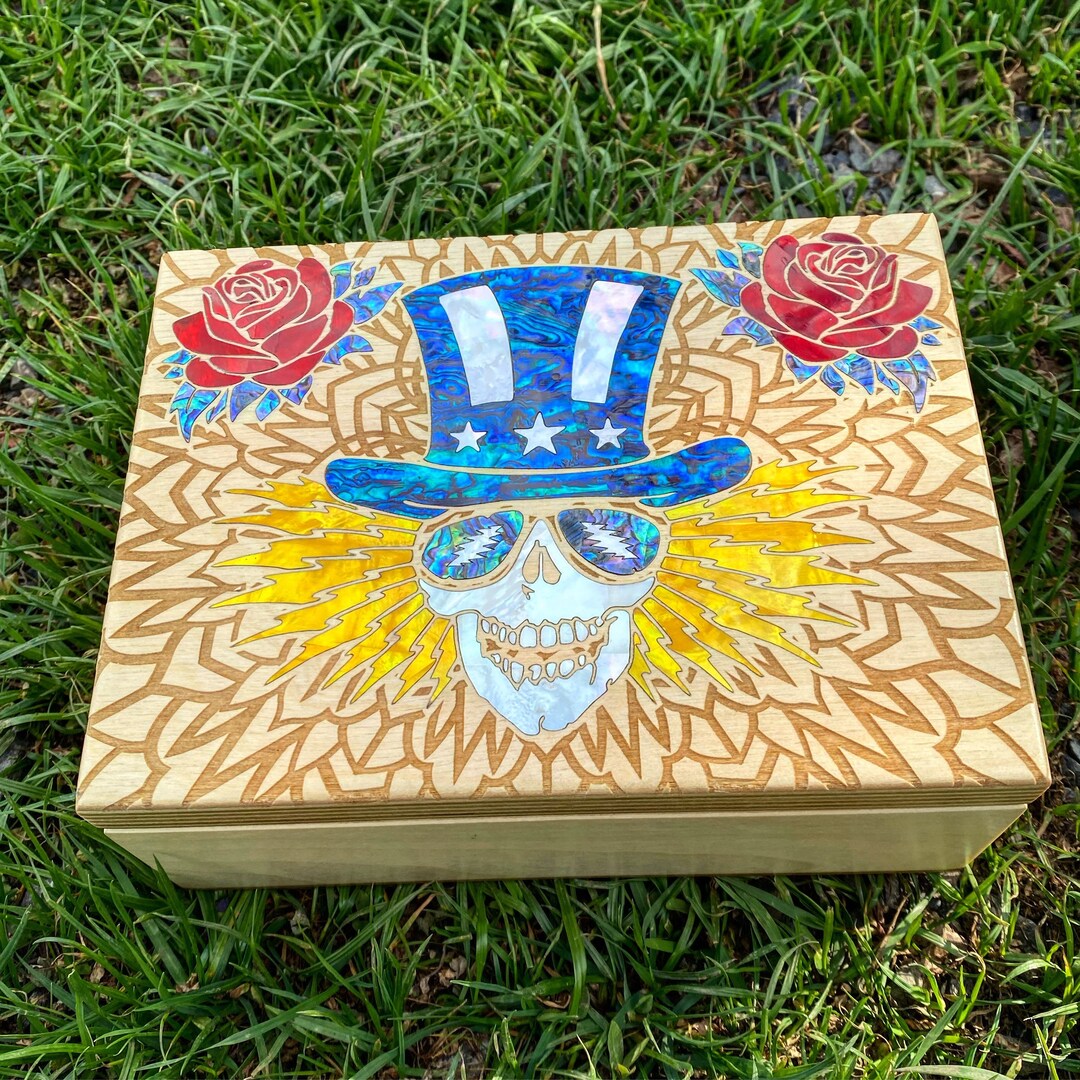 Psycho Sam Abalone Inlay Keepsake Box - Etsy