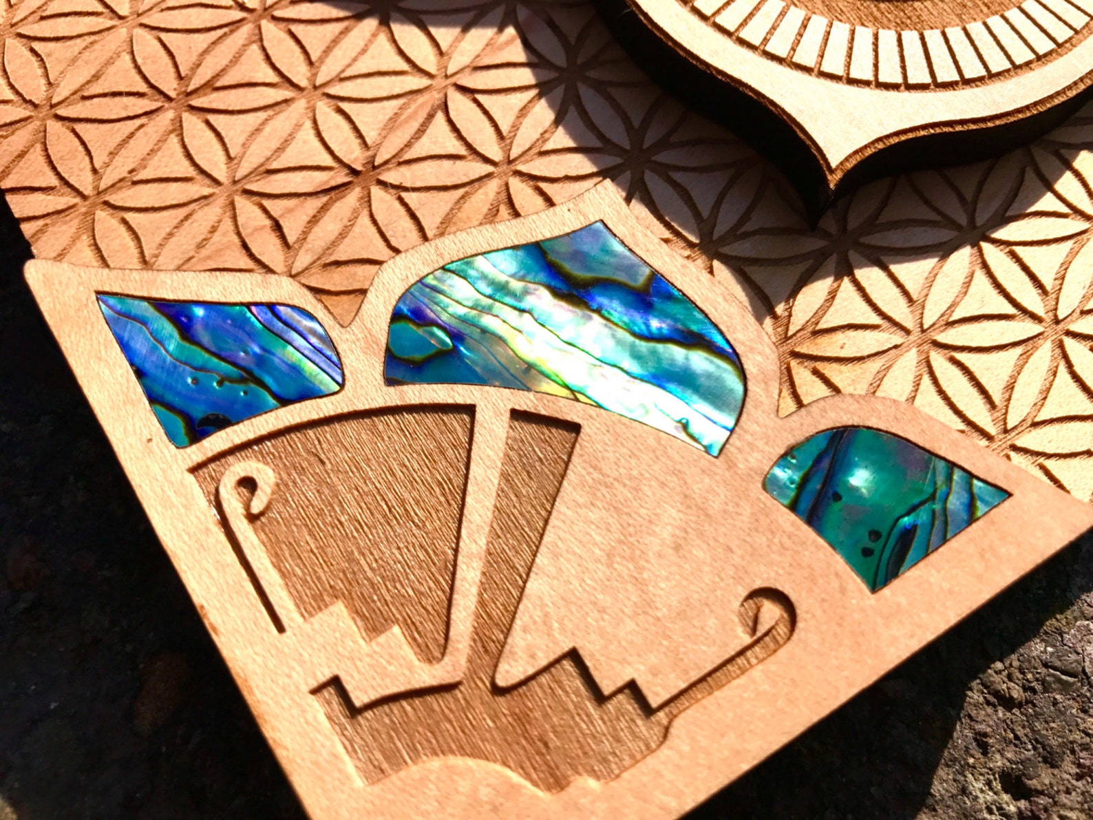 Spread Your Wings Wood and Abalone Wall Art - Etsy
