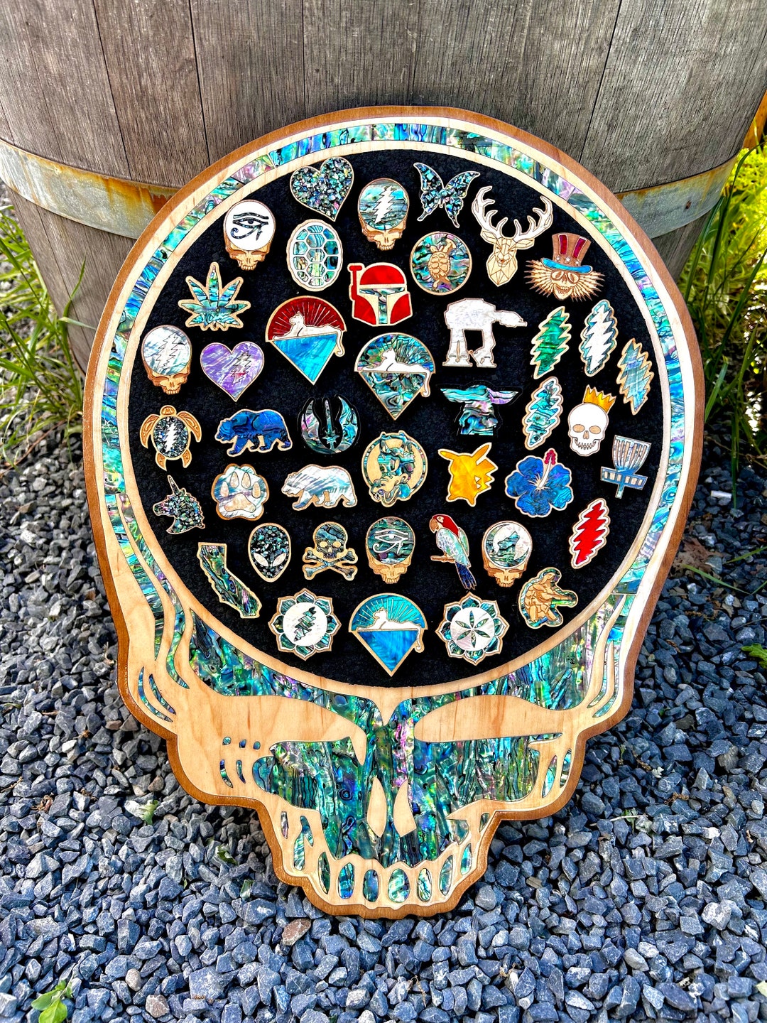 Abalone Inlay Stealie Pin Board - Etsy