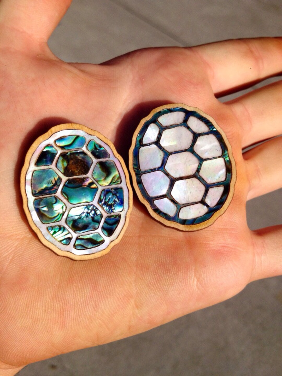 Abalone Turtle Shell Protection Pin - Etsy