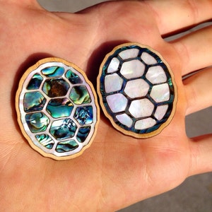Abalone Turtle Shell Protection Pin - Etsy