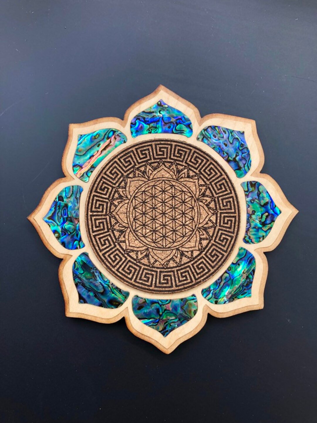 Flower of Life Star Gate Dab Mat/ Display Mat/ Trivet . - Etsy