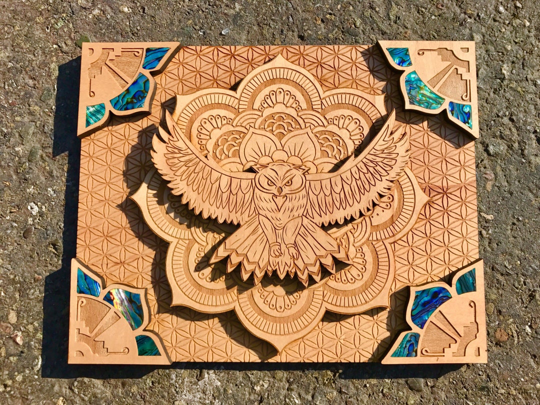 Spread Your Wings Wood and Abalone Wall Art - Etsy