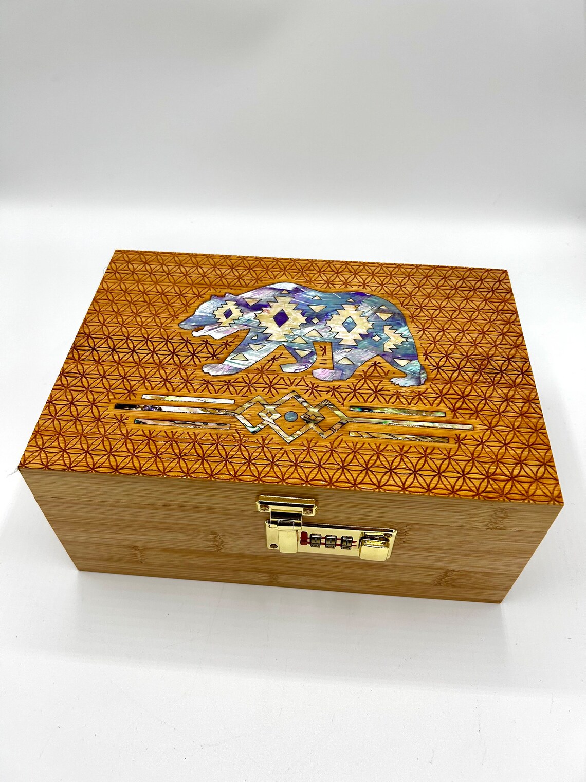 Cali Bear Connisouer Box Wirh Combination Lock and Removable Matching ...