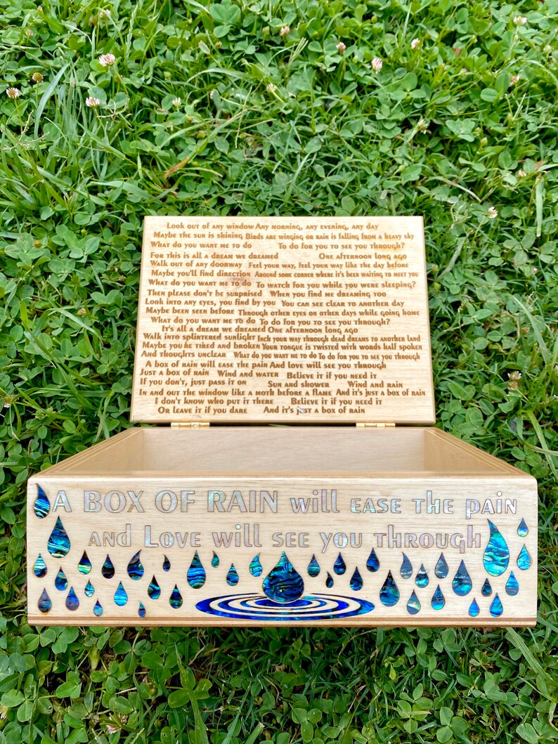 Box of Rain. Abalone/pearl Inlay Box - Etsy