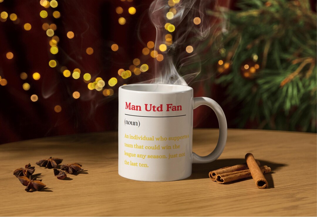 Funny Manchester United Fan Definition Mug Football Gift Premier League ...