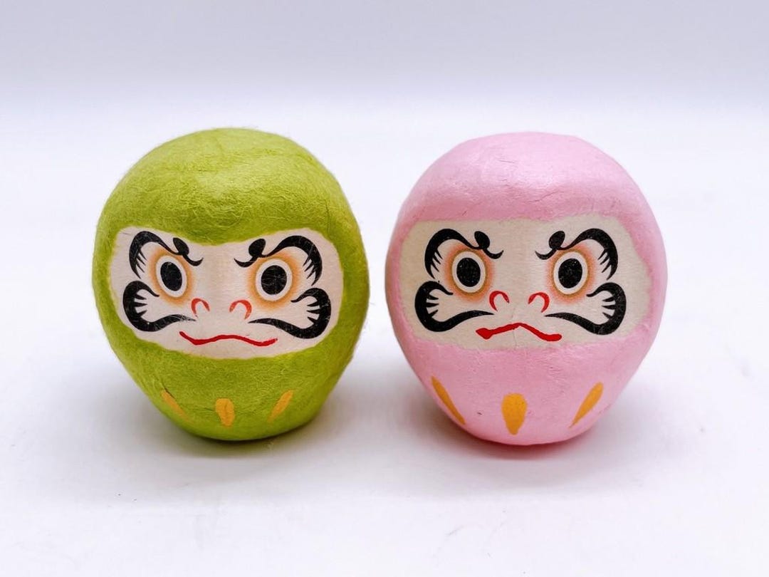 Japanese Lucky Paper Daruma Head - Etsy