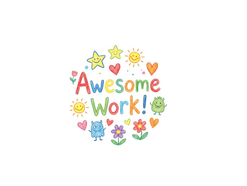 Printable Kids Reward Stickers | Positive Affirmations & Encouragement ...