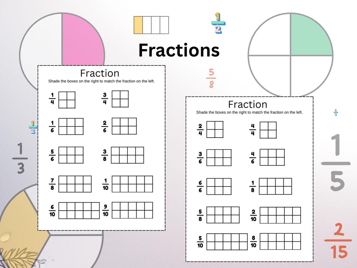 Fractions to Decimals Worksheets Bundle | Fraction Conversion Practice ...