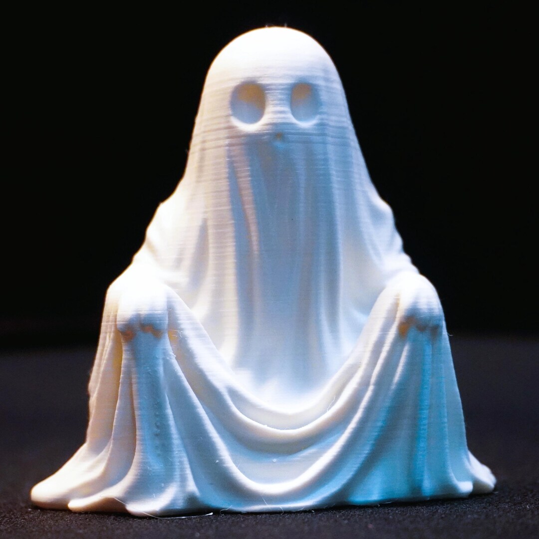 3D Print Ghost Figurine STL - Halloween Decor (support-free) - Etsy