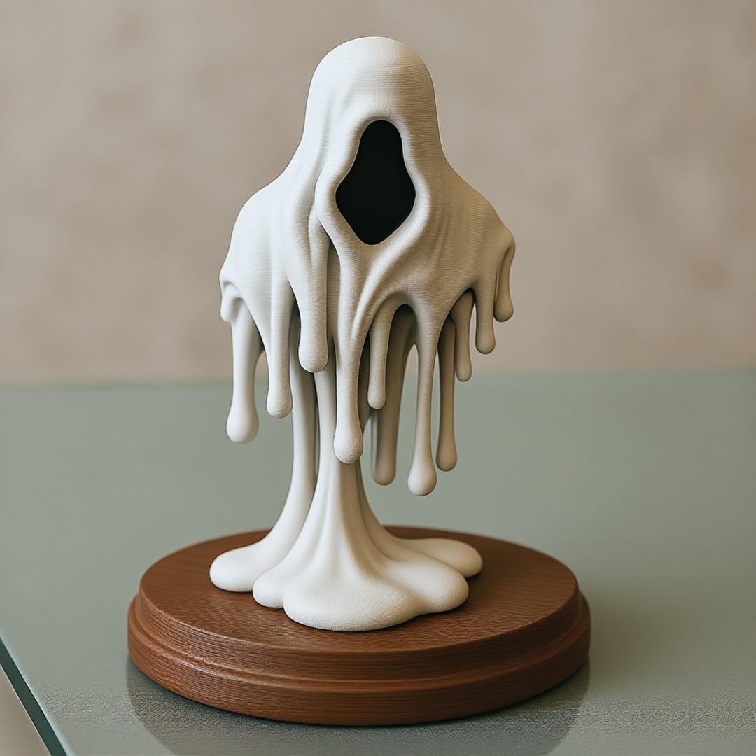 Melting Ghost 3D Print STL: Spooky Halloween Decor (digital Download ...