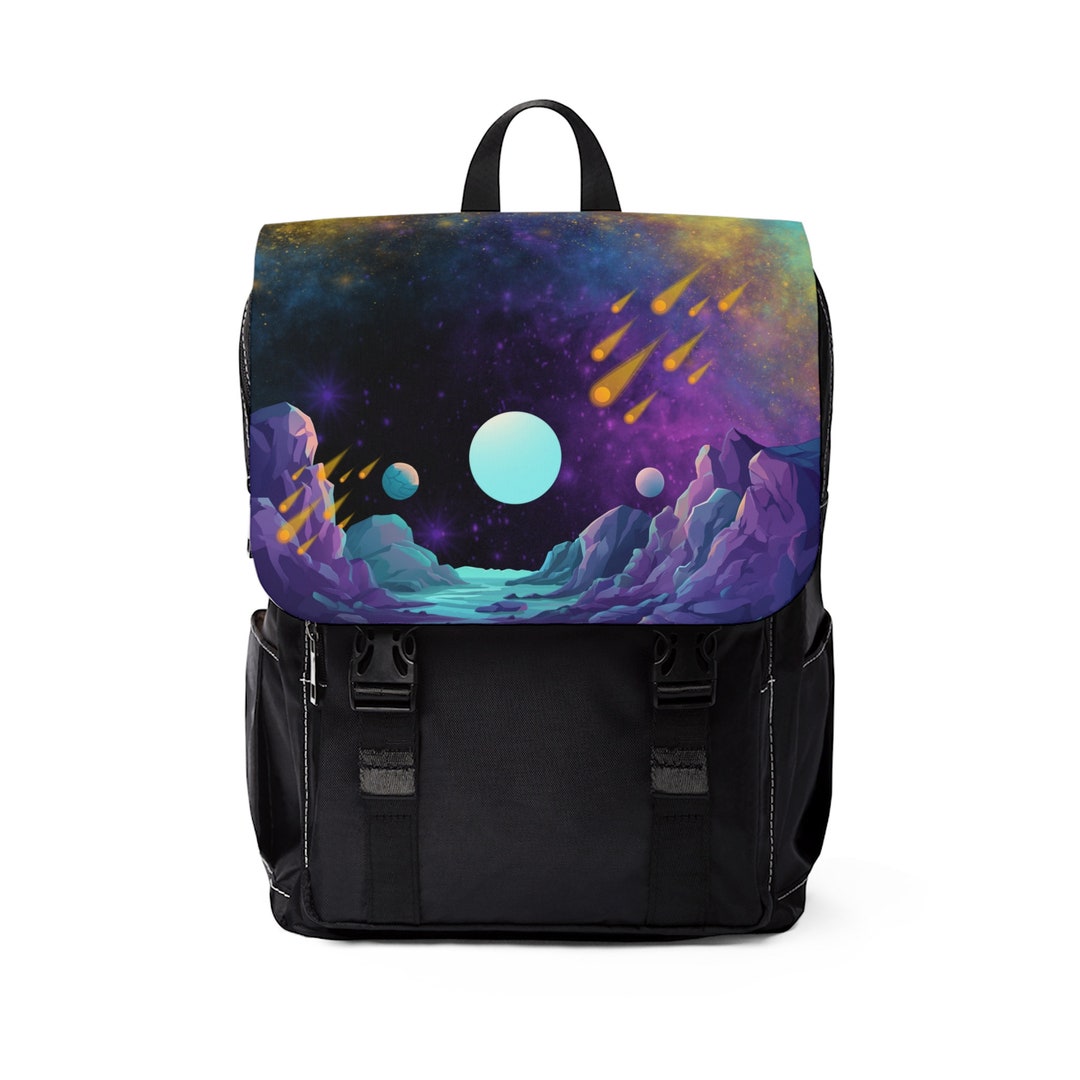 Blue Galaxy Laptop Backpackspace School Bag Backpacks for - Etsy