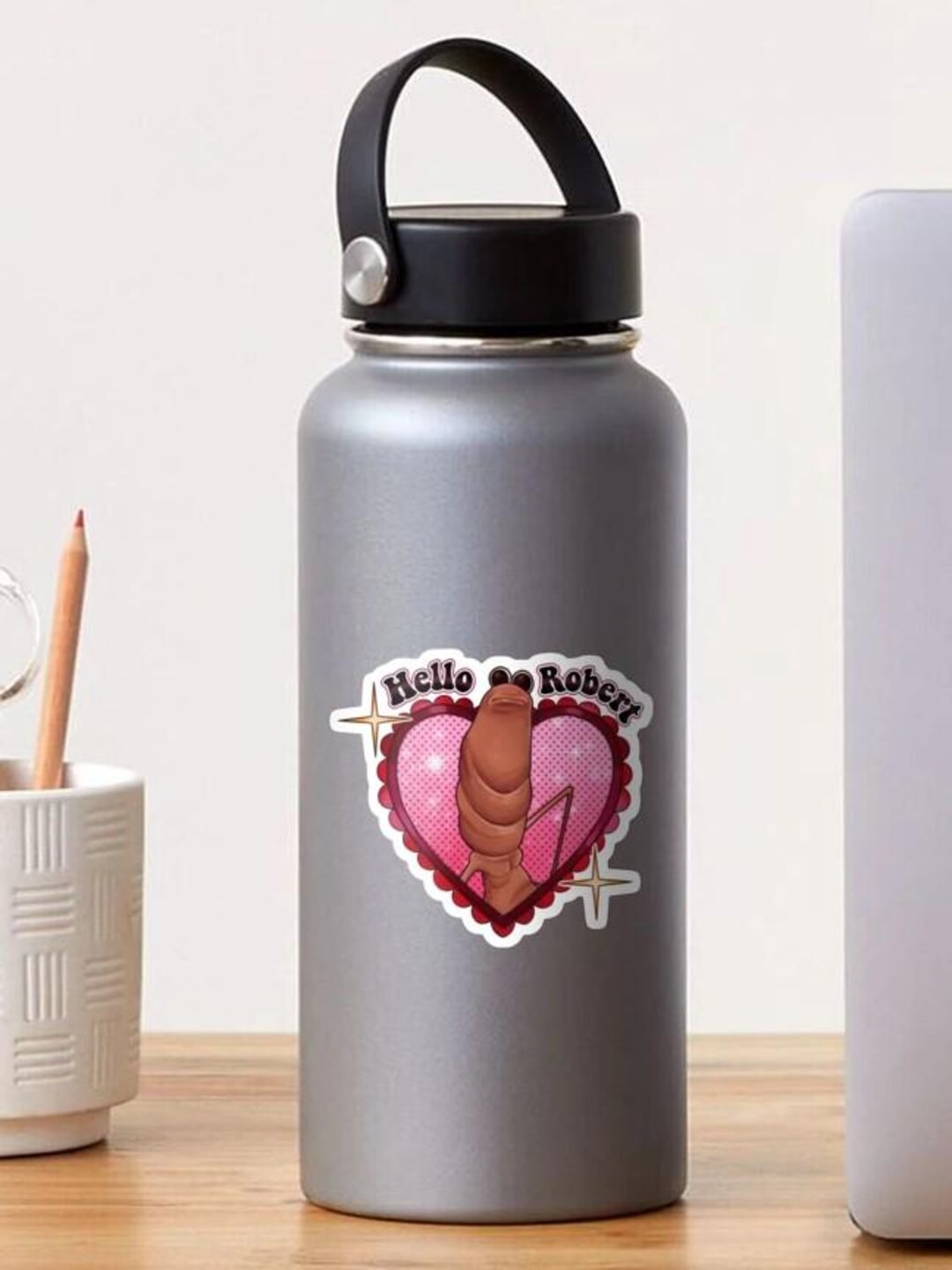 Marcus the Worm Hello Robert Sticker, Hello Robert Sticker, Marcus the ...