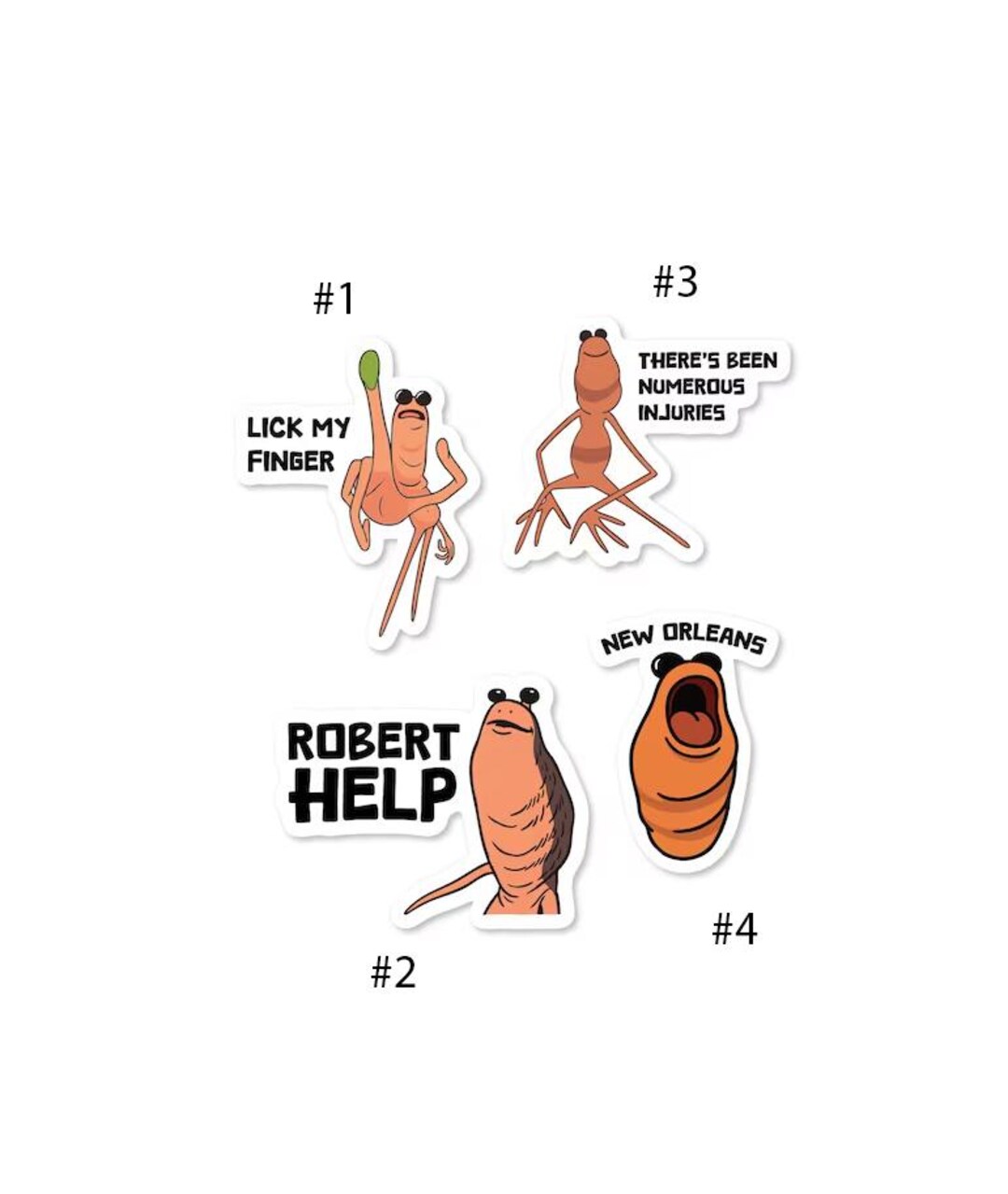 Marcus the Worm Meme Sticker, VR Chat, Funny Stickers - Etsy