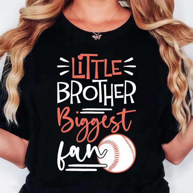 Baseball Brother PNG Bundle, Little Brother Biggest Fan and Big Brother ...