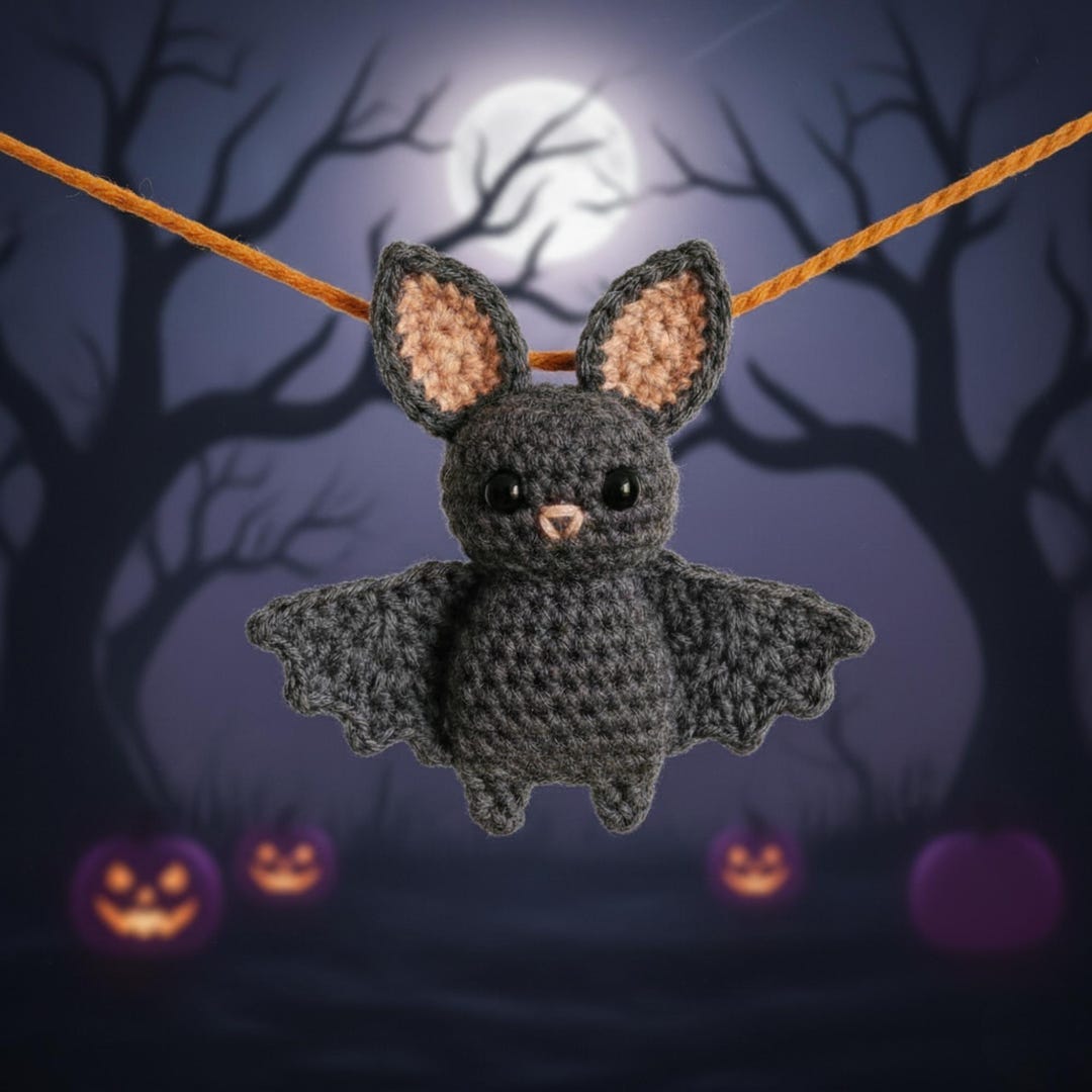 Pocket Bat Crochet Pattern | Cute Halloween Amigurumi Bat PDF | Easy ...