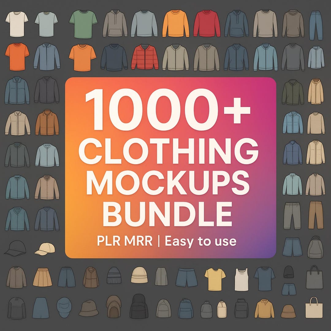 1000+ Clothing Mockups Bundle | Streetwear Apparel Templates | Fashion ...