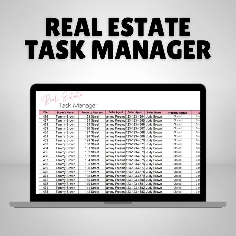 Real Estate Business Management Bundle CRM, Sales Tracker, Marketing ...