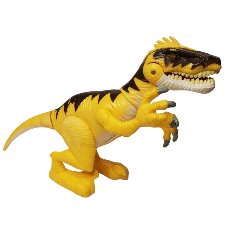 Hasbro Jurassic World JW 7" RAPTOR Electronic Lights & Sounds Yellow ...