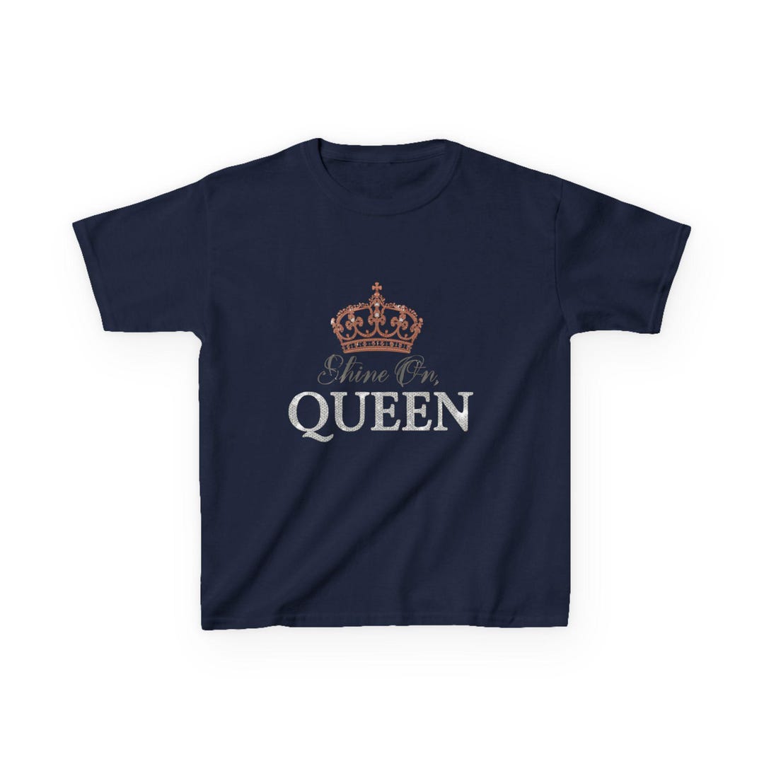 Crown Shine on Queen Kids Tee | Princess Crown Graphic - Etsy